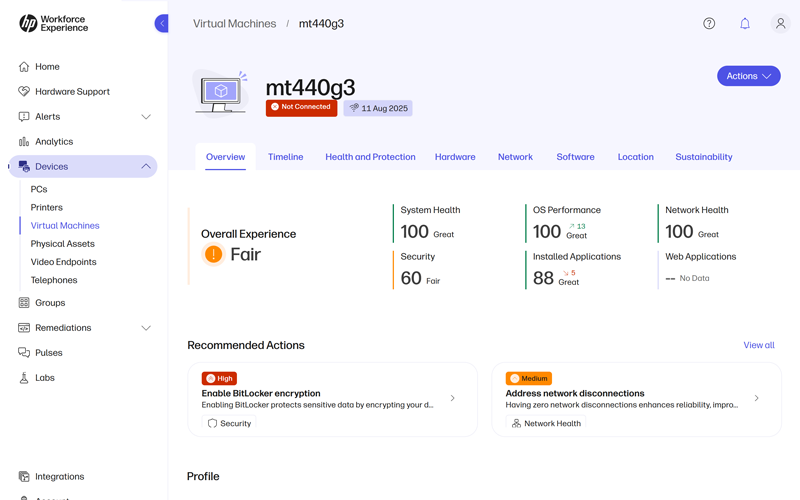 Platform Demos | HP Workforce Experience Platform (WXP)